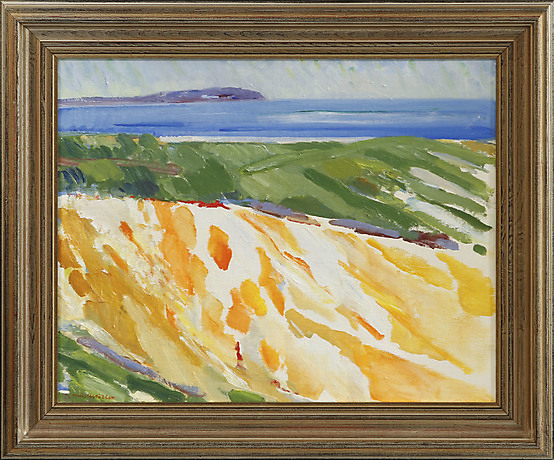 NILS MÖLLER. Coastal landscape, oil on Board, signed. Art - Paintings ...