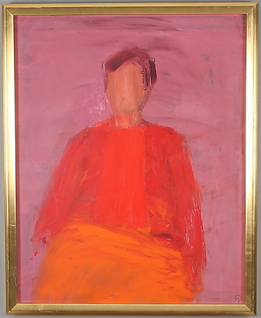 ARNE OLSSON. "Kvinna", olja på duk, monogramsignerad. Konst - Måleri ...