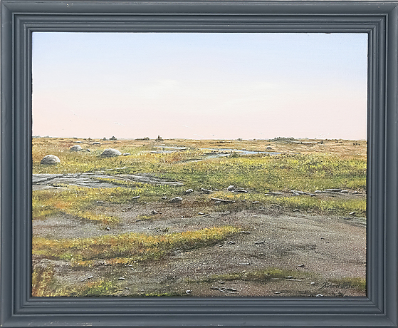 RICHARD WIKAR. "Stora Alvaret Öland", olja på duk, signerad 2007. Konst ...