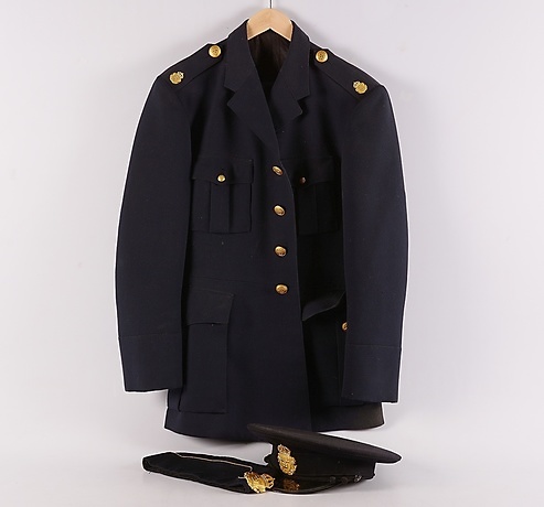 POLICE UNIFORM AND HAT, 3 parts, 1900s. Weapons & Militaria - Armour ...