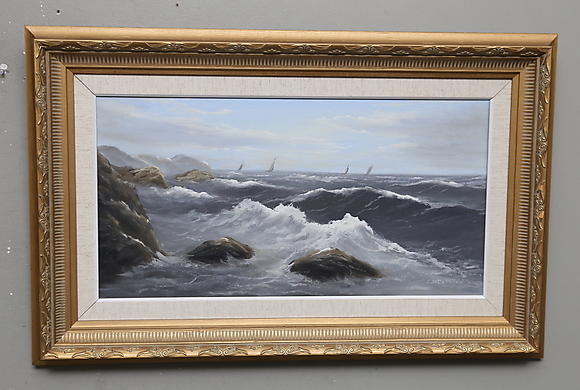 LARS NORBERG. Olja på duk, signerad. Konst - Måleri - Auctionet
