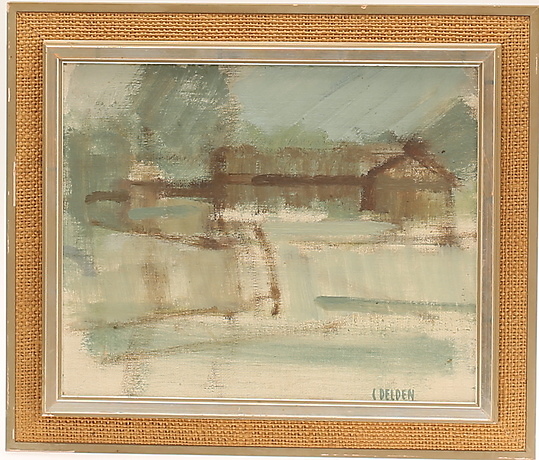CARL DELDEN. Oil on Board, signed. Art - Paintings - Auctionet