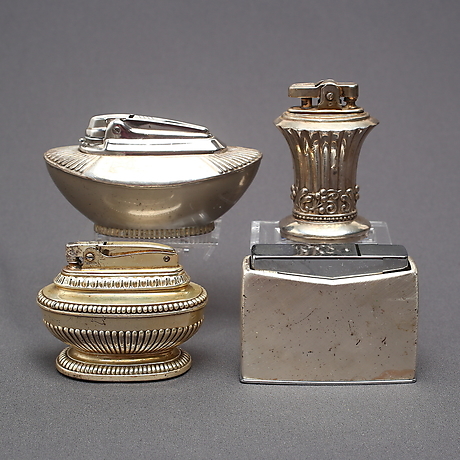 TABLE LIGHTERS, 4 pcs., Consul Crown, design Sigvard Bernadotte and ...