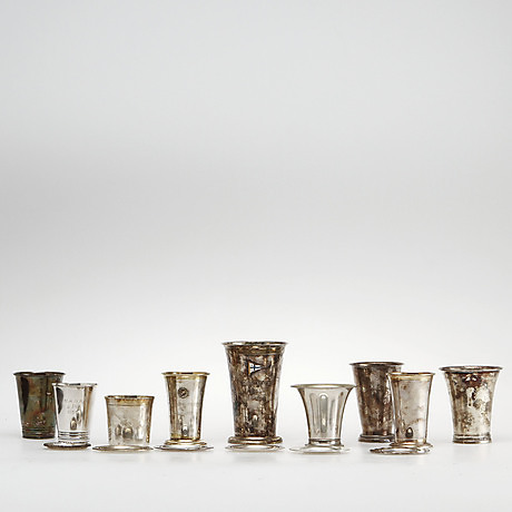 SILVER OBJECTS, 16 pcs, Sweden 1900s. Weight about 900 grams. Silver ...