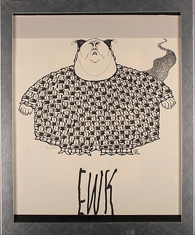 EWERT KARLSSON. lithograph. monogram signed EWK and dated 74 and ...