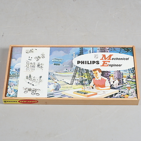 KIT, "Mechanical Engineer", Philips ME 1200, 1960s. Toys - Auctionet