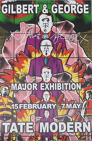 GILBERT&GEORGE, SIGNED POSTER. Art - Engravings & Prints - Auctionet