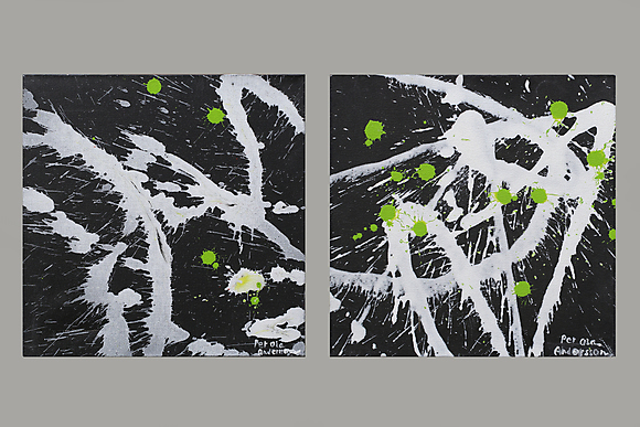 PER OLA ANDERSSON. Composition, diptych, signed. Art - Paintings ...