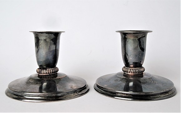 CANDLE STICKS 2 PCS MEKA STERLING DENMARK. Silver & Metals - Silver ...