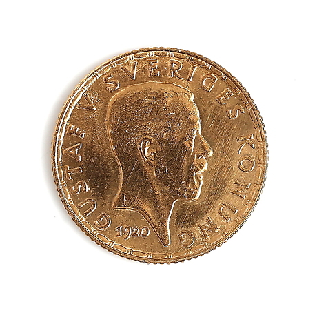 GOLD COIN, SEK 5, Gustav V, 1920. Coins, Medals & Stamps - Coins ...