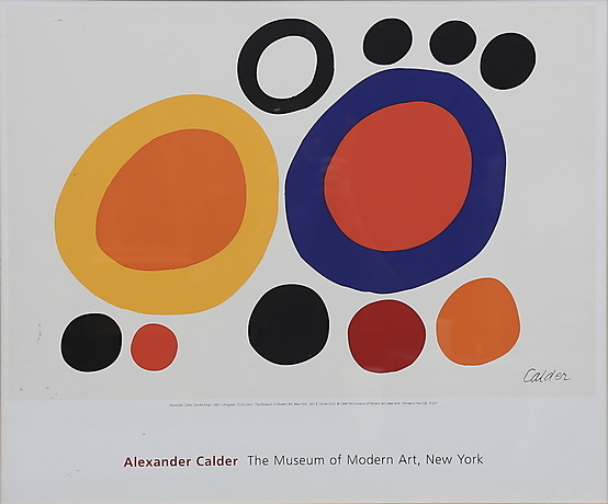 ALEXANDER CALDER. Poster. Printed signature. Art - Engravings & Prints ...
