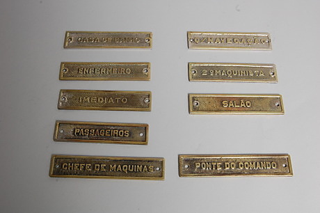 SHIP SIGNS, CABIN SIGNS, 9 pcs. Collectables - Technica & Nautica ...