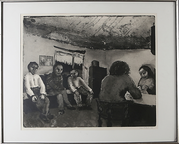 LISA ANDRÉN. Etching, "Samvaro", signed and dated-75. Art - Engravings ...