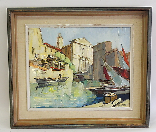 KNUT NORMAN. Oil on Board, Venice, sign. Art - Paintings - Auctionet