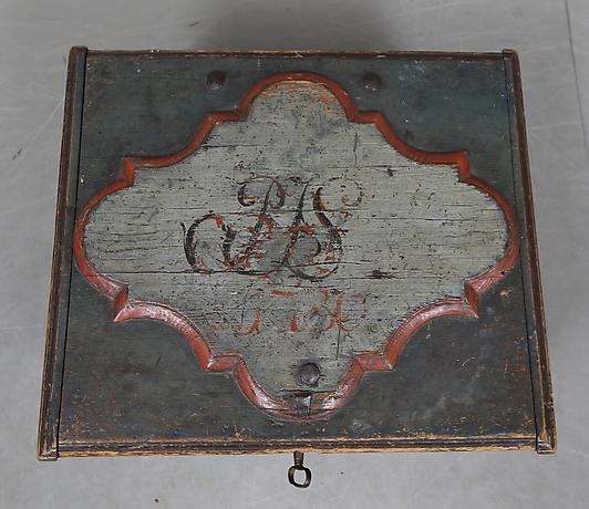 CHEST, wood, rococo, dated 1780. Swedish Folk Art - Bowls & Boxes ...