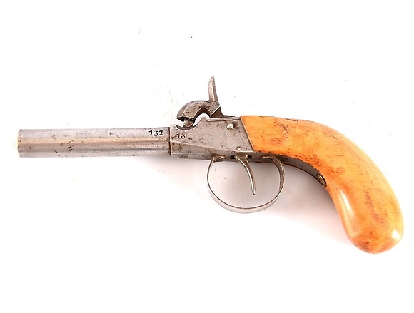BLOCK PISTOL, so-called Weinbergare, Germany, mid-1800s. Weapons ...