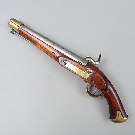 BLOCK PISTOL, Cavalry, Norway, 19th century. Weapons & Militaria - Guns ...