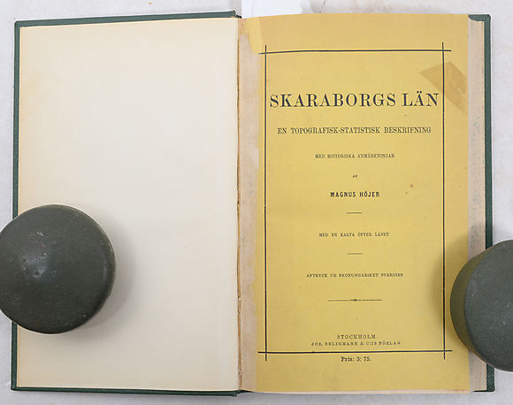 MAGNUS HÖJER. Skaraborg county. A topographical-statistical description ...