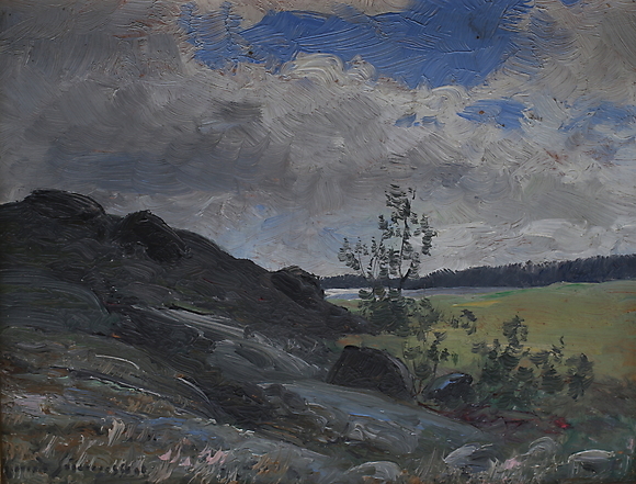 KONRAD SIMONSSON. Oil on canvas, indistinctly signed. Art - Paintings ...