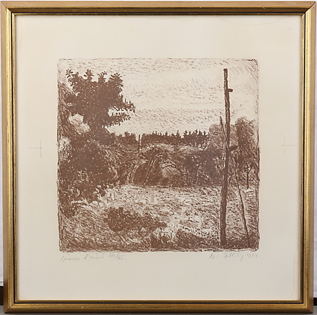 NILS ZETTERBERG. Lithograph, signed, dated 1974, numbered VIII / XII ...