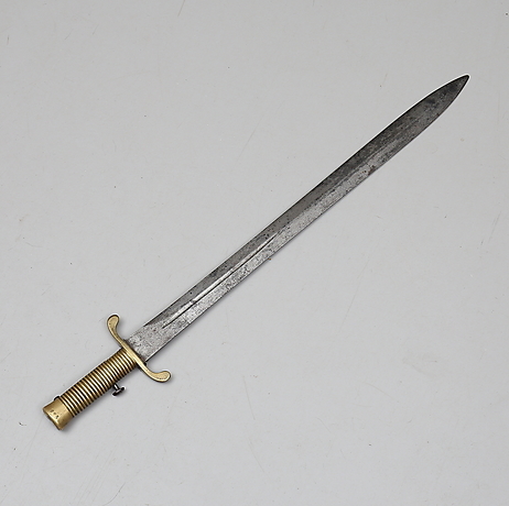 BAYONET, for a Russian bouncer M/1843, made in Belgium. Weapons ...