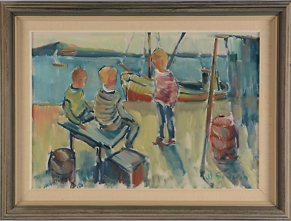 NILS SEVERIN. Oil on canvas. Art - Paintings - Auctionet
