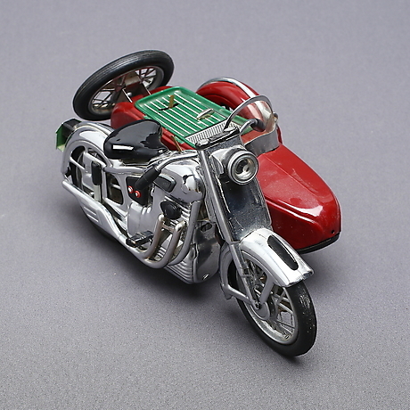 MARUSAN Sunbeam motorcycle with sidecar M-732, lights, battery. Toys - Auctionet