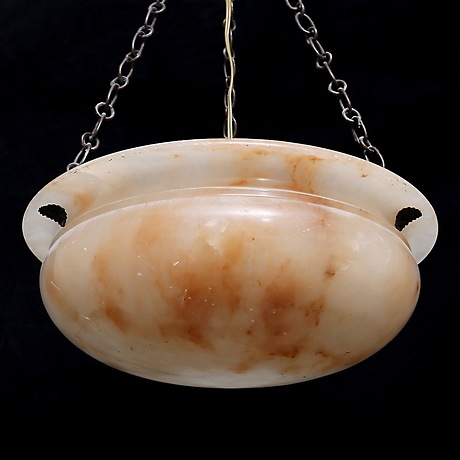 CEILING LAMP, alabaster, first half of the 20th century. Lighting ...