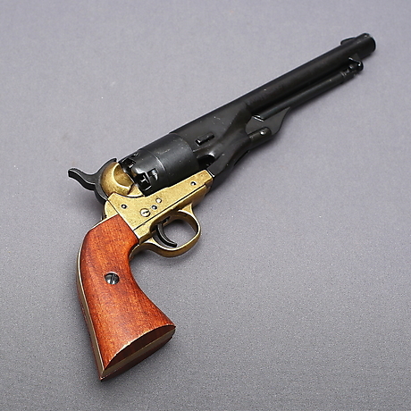 REVOLVER, Réplica de Colt Army Modelo 1860, marcado BKA 218. Armas y ...