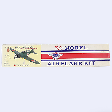 MODEL PLANE, kit, R/C, Zero fighter A6M3, Marutaka, Japan. Toys - Auctionet