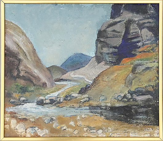 SVEN PERSSON. Landscape, oil on Board, signed. Art - Paintings - Auctionet