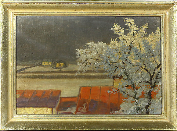 Hoarfrost - Ostermayer, Ernst L. 1912. Art - Paintings - Auctionet