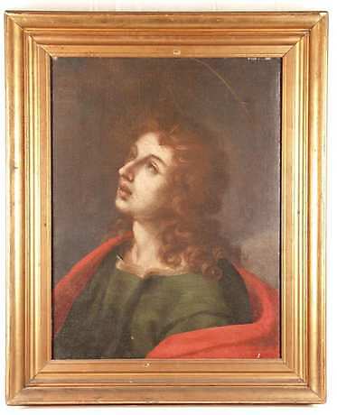 PORTRAIT OF A SAINT IN PROFILE. Art - Paintings - Auctionet