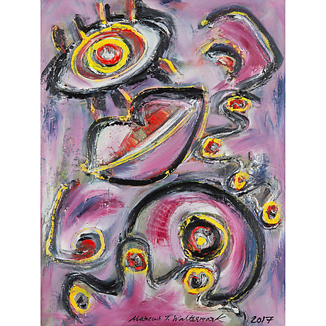 MARCUS WALTERMARK. "Lovestruck", oil on canvas, signed 2017. Art ...