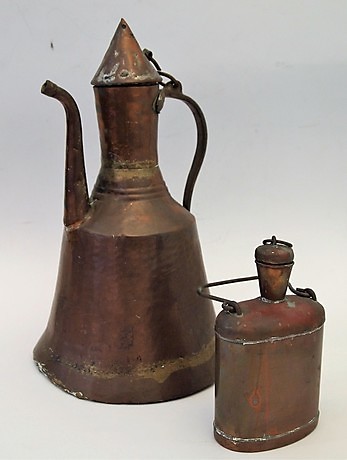 PLANT AND JUG IN CUPS. Silver & Metals - Pewter, Brass & Copper - Auctionet