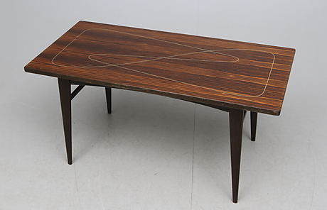 SOFA TABLE, Jakaranda / brass inserts, 1960s. Furniture - Tables ...