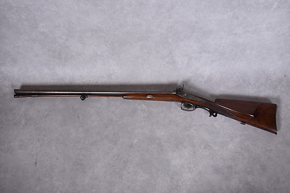 BLOCK RIFLE with abundant engraving, marked W Wolf in Suhl. Weapons ...