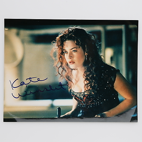 AUTOGRAPH. KATE WINSLET, BRITISH ACTRESS, BORN 1975. Books, Maps ...