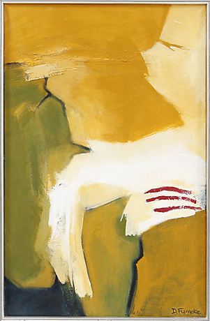 DORIS FUNCKE. "Vingen XI", oil on canvas, signed. Art - Paintings ...