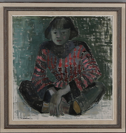 HARRY WICHMANN. Seated man, oil on canvas, signed. Art - Paintings ...
