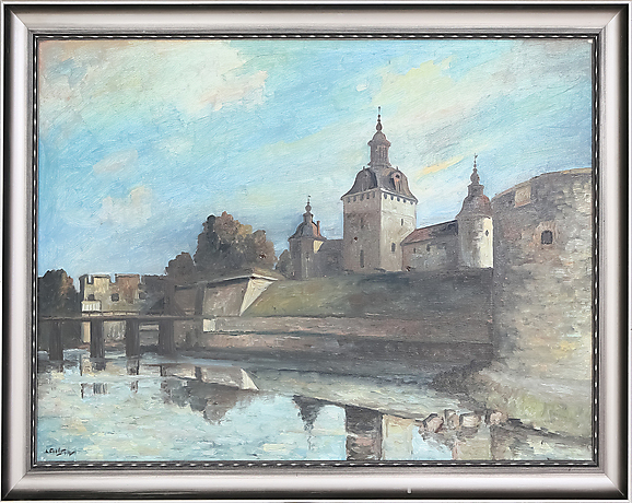 LAGE CARLSSON. OIL on canvas, Kalmar Castle, 1900s. Art - Paintings ...