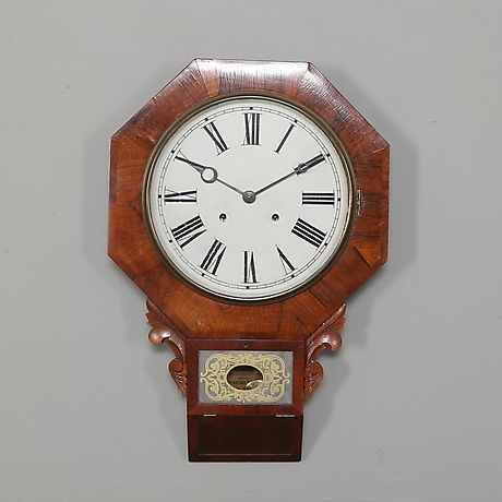 WALL CLOCK, drop clock, late 19th century. Clocks & Watches - Wall ...