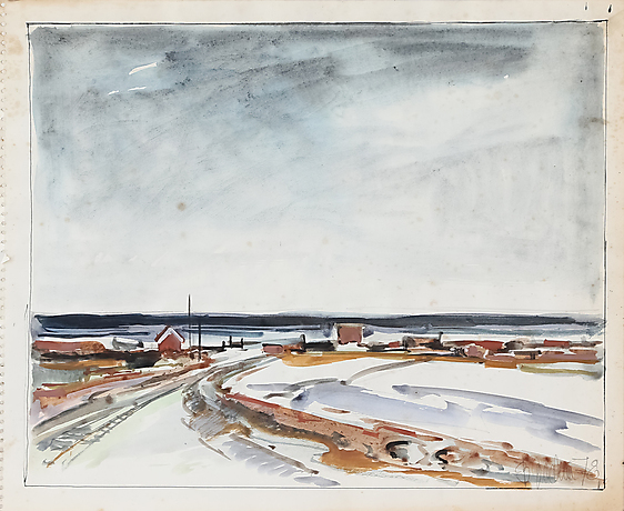 BERT ZEDRÉN. WATERCOLOR, signed and dated 1978. Art - Drawings - Auctionet
