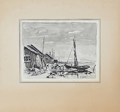 BERT ZEDRÉN. DRAWINGS, 35, most signed, 1900s. Art - Drawings - Auctionet