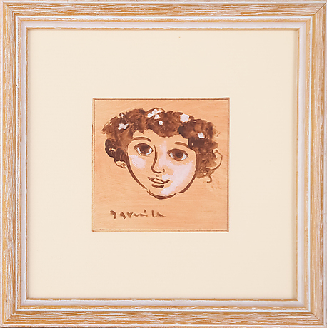 JARMILLA BULLA. MINIATURE DRAWING, signed, 1900s. Art - Drawings ...
