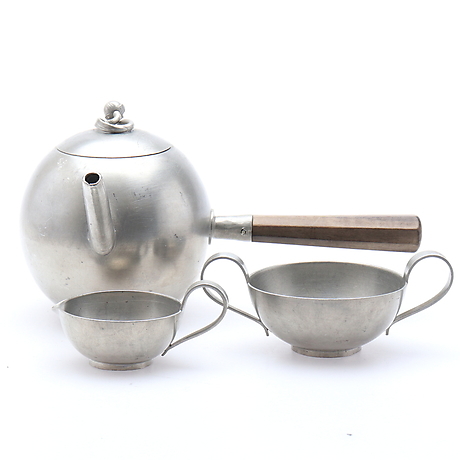 Pewterware, 3 pcs, Swedish Pewter Stockholm, 1930s. Silver & Metals ...
