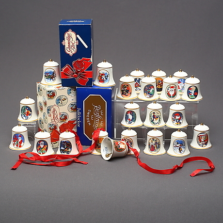 JULKLOCKOR, 22 st, porslin, Rörstrand. Keramik & Porslin - Europeiskt ...