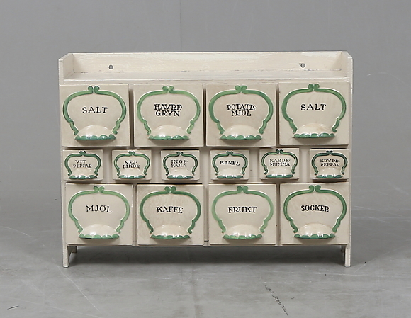 KRYDD- OCH SPECERIHYLLA, "Pyro", Wilhelm Kåge, Gustavsberg. Keramik ...