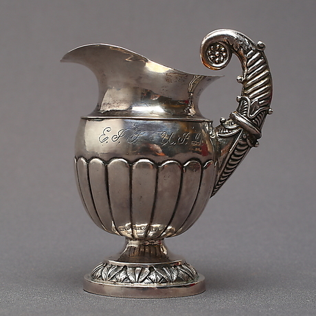 CREAM POT, silver, Empire, 19th century. Silver & Metals - Silver ...