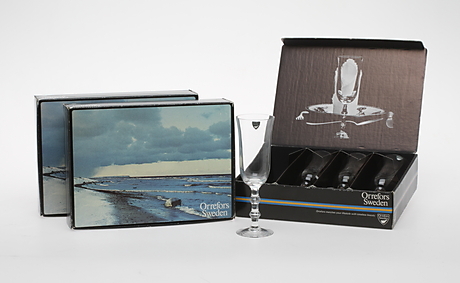 VINGLAS, 12 st, "Salut", Simon Gate, Orrefors. Glas - Serviser - Auctionet